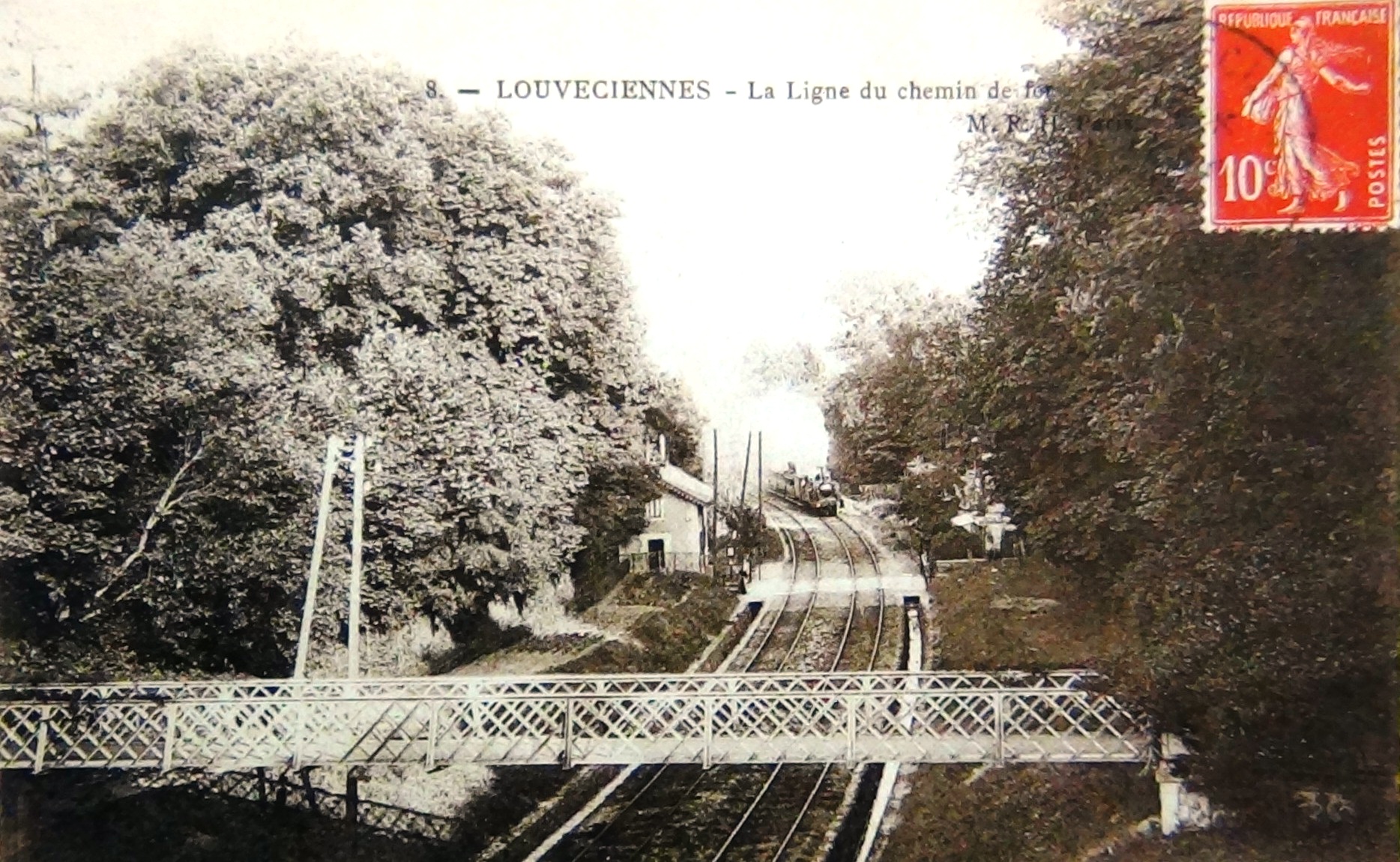 LOUVECIENNES : LA LIGNE DE CHEMIN DE FER. LOUVECIENNES : LA LIGNE DE CHEMIN DE FER.